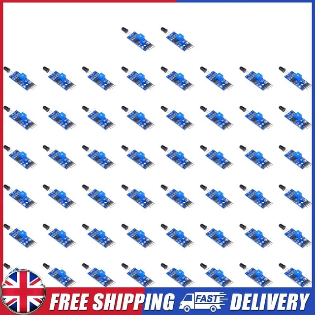 4 PIN IR Flame Detection Sensor Module 3.3V-5V Accessories for Arduino ...