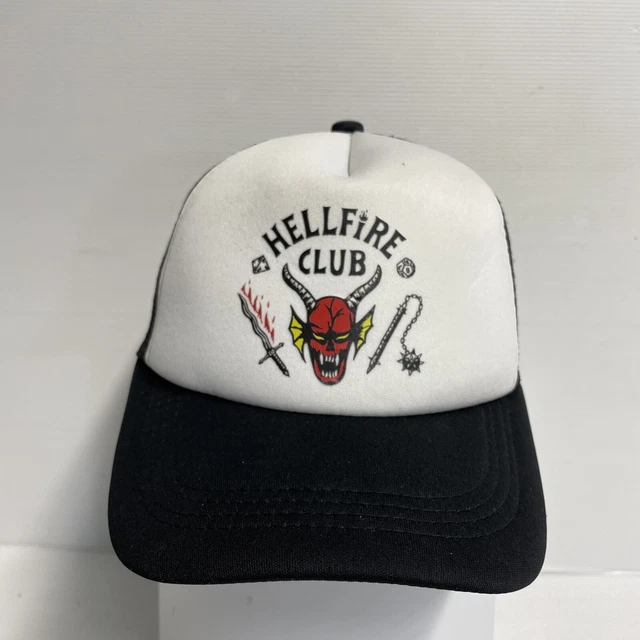 HELLFIRE CLUB ADULT Costume Adjustable Trucker Hat Stranger Things ...