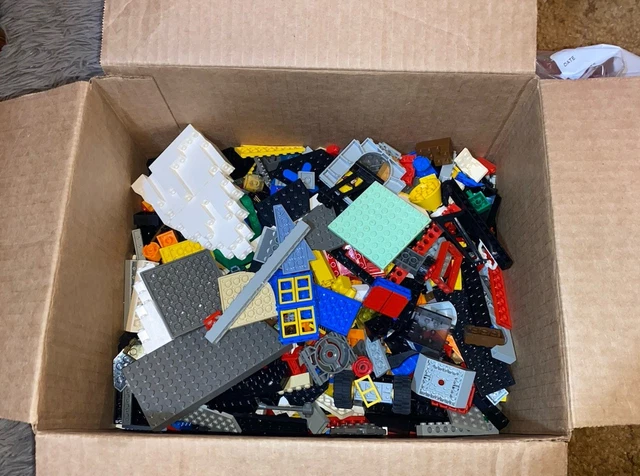 LEGO 5 LBS Random Bricks Buildings +Parts Pieces Plates Tires Washed ...
