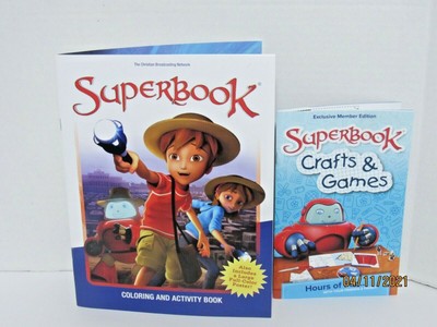 SUPERBOOK ACTIVITIES, PUZZLES And Coloring Pages Crafts Games Lot Of 2 ...