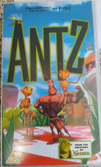 ANTZ VHS /PAL Video Tape Cassette Retro Dreamworks 1998 Animation Woody ...