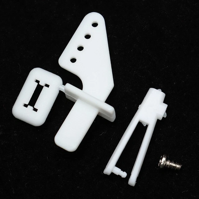 NYLON RUDDER SERVO Ailerons Clevis Set Fixed Wing Control Horn Medium ...