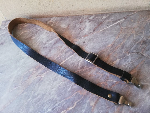 WW2 WWII MILITARY German Officer Uniform Black Leather Belt Shoulder ...