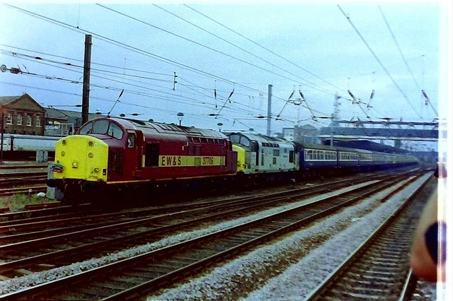 35MM RAILWAY COLOUR Negative Class 37 706 and 37 890 at Doncaster £1.95 ...