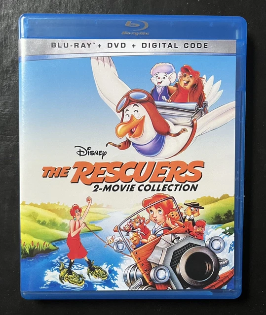 THE RESCUERS 2-FILM Collection Blu-ray & DVD & HD Code (1) 3 Disc-Set ...