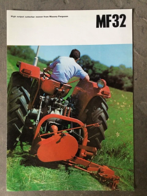 MASSEY FERGUSON 32 MOWER TRACTOR BROCHURE 135 LEAFLET 60s FARM MODEL £22.00 - PicClick UK