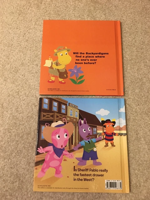 LOT OF 2 The Backyardigans Books Exploring We Go! Fastest Drawer in ...