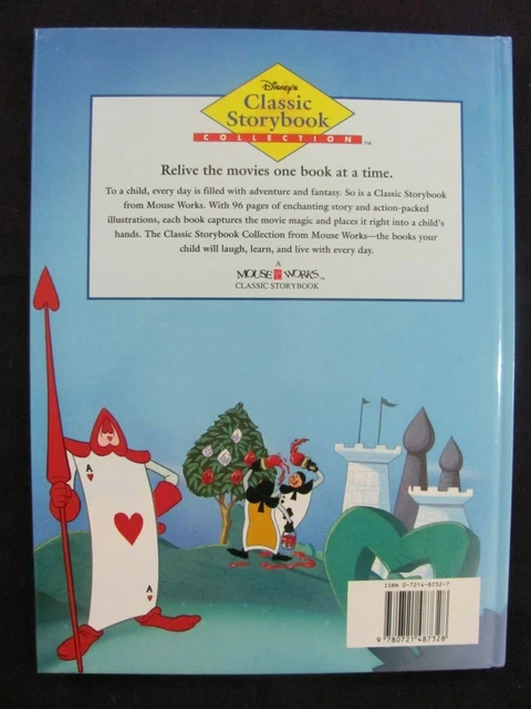 DISNEY'S ALICE IN Wonderland Mouse Works Classic Storybook (Hardcover ...