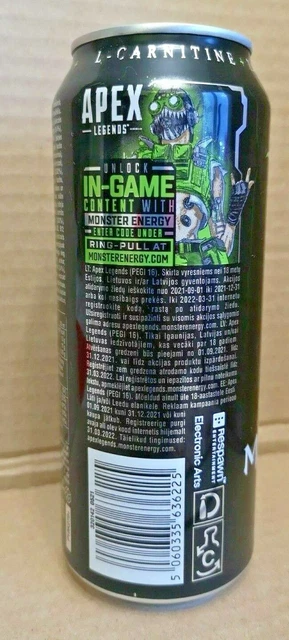 MONSTER ENERGY EMPTY can APEX limited edition bierdose 500ml 0,5 l £2. ...