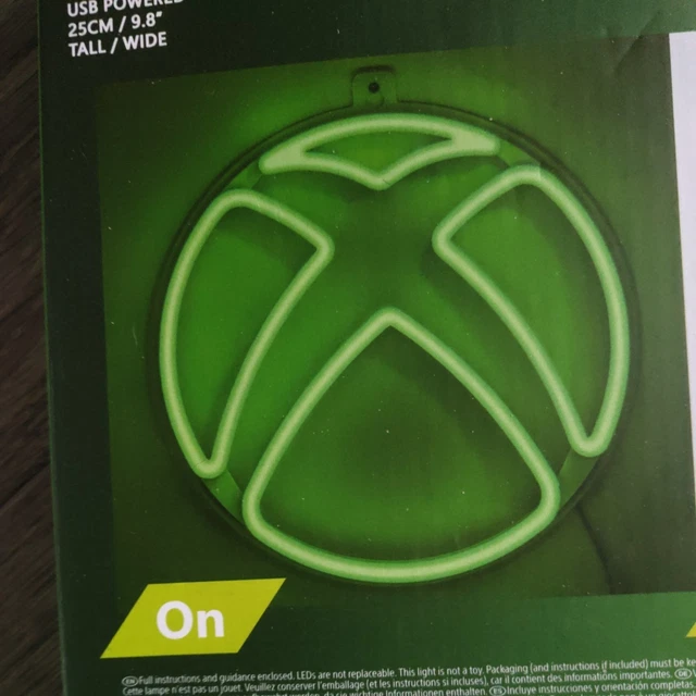 XBOX WALL MOUNTABLE LED Neon Gaming Room Light Featuring XBOX logo £19. ...