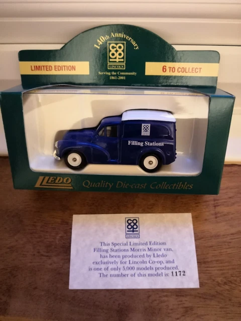 LLEDO DAYS GONE Morris Minor 1000 Van 140th Anniversary Lincoln Co Op £ ...