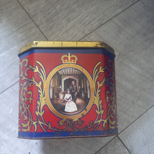 ORIGINAL RINGTONS TIN Tea Caddy ~ 1977 Queens Silver Jubilee £4.80 ...
