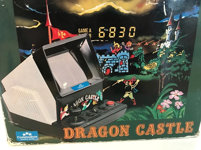 GAMATRONIC COMMODORE &DRAGON CASTLE" LSI Jeu Couleur LCD Mini Arcade ...