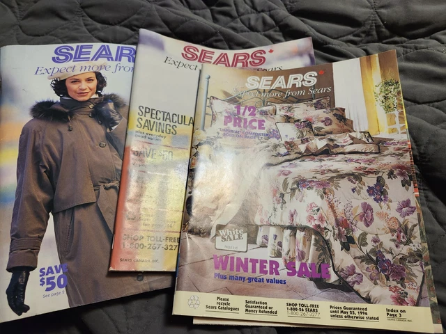 3 SEARS CANADA Old Catalogs from 1996 $49.99 - PicClick CA