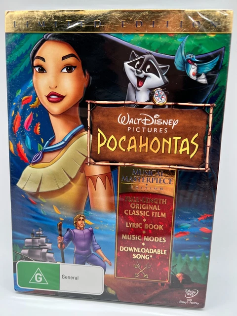 WALT DISNEY POCAHONTAS Limited Edition DVD brand new Factory sealed $21 ...