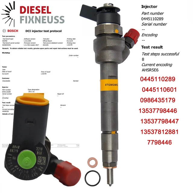 INJECTEUR 0445110289 13537798446-13537798447-13537812881 BMW 7798446 ...