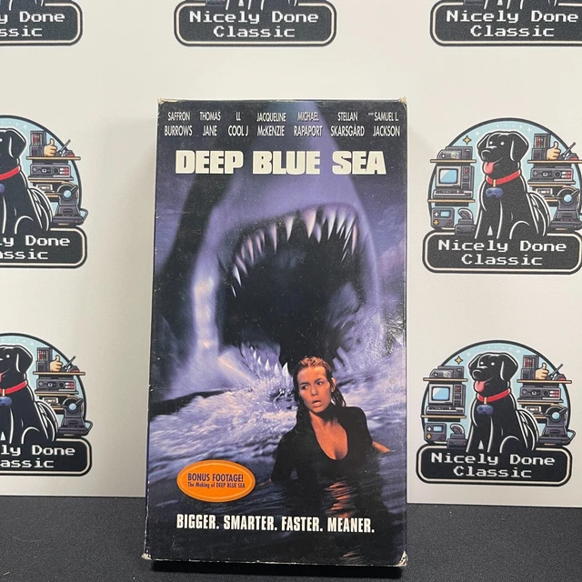 DEEP BLUE SEA VHS 2000 Warner Bros Tested Shark Horror Thriller – R ...