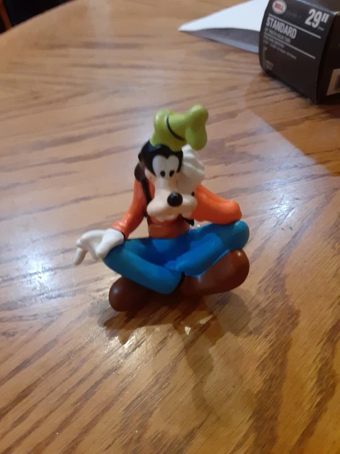 DISNEY GOOFY FIGURE Sitting Crossed Legs Vintage Collectible PVC ...