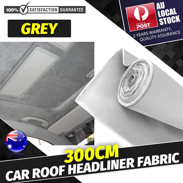 300X150CM HEADLINER UPHOLSTERY Fabric Backed Roof Liner Ceiling Repair ...