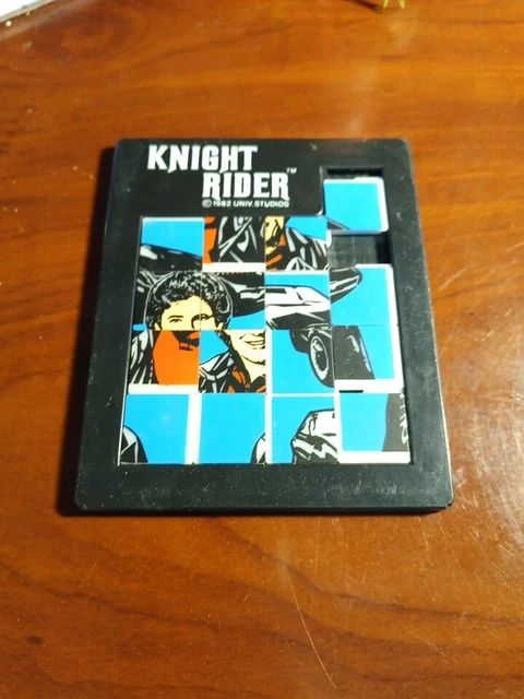 VINTAGE RARE KNIGHT Rider KITT CAR 1982 Universal Studios Slide Puzzle ...
