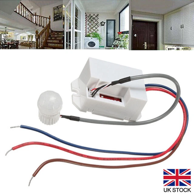 360° MINI RECESSED PIR Ceiling Occupancy Motion Sensor Detector Light ...