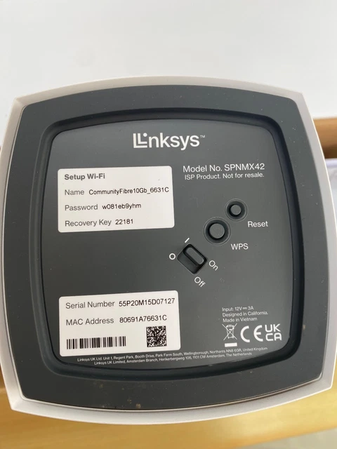 LINKSYS VELOP AX4200 1000 Mbps 4-Port 4200 Mbps Wireless Router ...