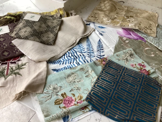 SELECTION OF ZOFFANY, Osborne &Little Etc. Fabric Samples £16.95 ...