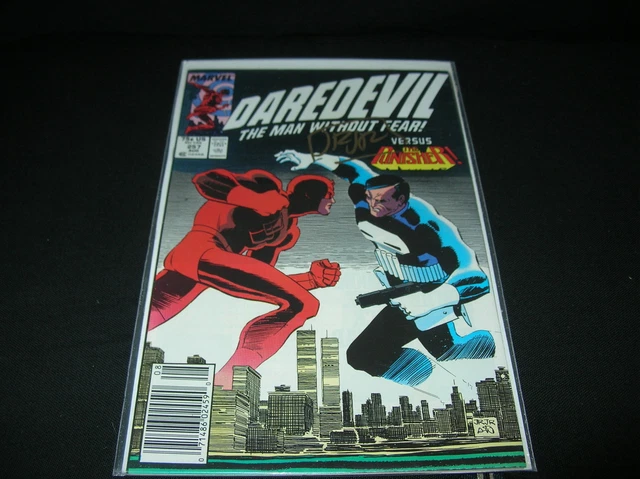 DAREDEVIL #257, MARVEL COMICS PUNISHER AUTOGRAPHIÉ par JOHN ROMITA Jr ...