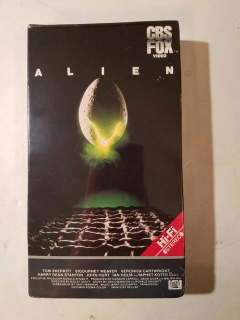 RARE VHS ALIEN 1984 CBS FOX Video Cassette Tape Sealed Red Label £208. ...