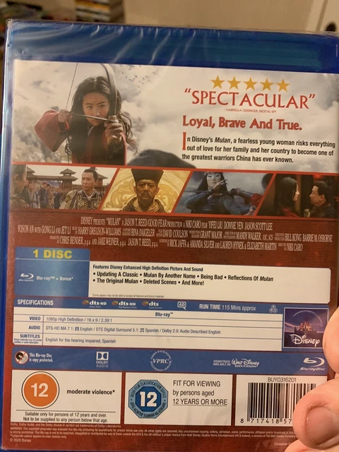 DISNEY MULAN BLU Ray Live Action Movie (2020) BRAND NEW & SEALED £2.69 ...