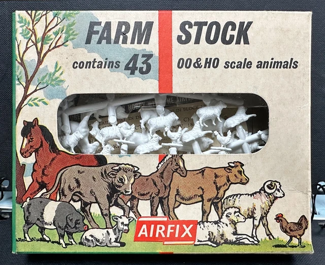 VINTAGE 1ST ISSUE 1960s AIRFIX HO 00 Soldiers - FARM STOCK on sprues ...