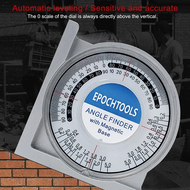 OUTILS INCLINÉ NIVEAU Mètre Protractor Niveau Incliné 100g 95x95x30mm ...