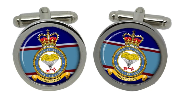 PARACHUTE TEST UNIT, RAF Cufflinks in Box £20.99 - PicClick UK