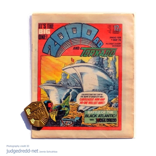 2000AD PROG 128 Judge Dredd Tornado + Comic Book Bag 1 9 1979 UK (A ...