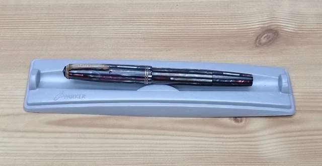 VINTAGE 1940S PARKER Duofold Vacumatic Speedline Fountain Pen With 14k ...