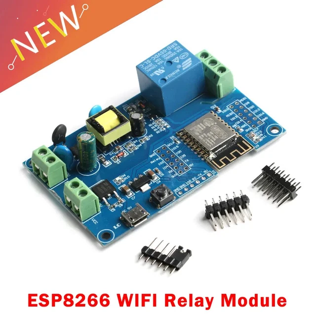 ESP8266 WIFI RELAY Module AC DC Power Single ESP 12F Board $5.86 - PicClick