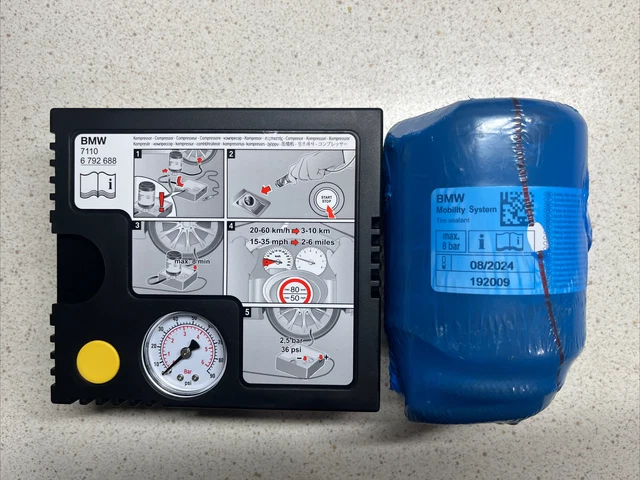 BMW GENUINE TYRE Mobility System Air Compressor, Pump 1/3/5/7 Series ...