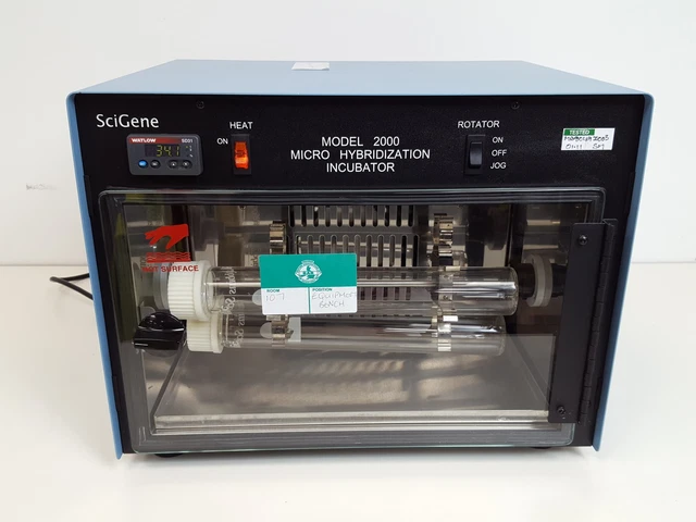 SCIGENE MICRO HYBRIDIZATION Incubateur Modèle 2000 Avec Tubes de Laboratoire EUR 591,05 ...