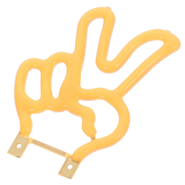 VICTORY HAND NEON Sign Led Light Up Gesture Peace Finger Wall Decor ...