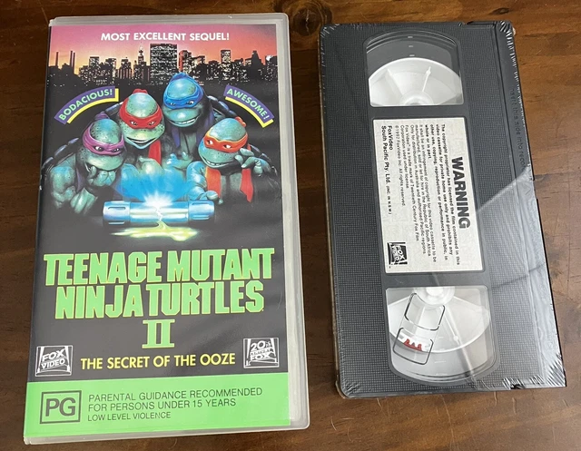 TEENAGE MUTANT NINJA Turtles 2: The Secret Of The Ooze Rare SEALED VHS ...