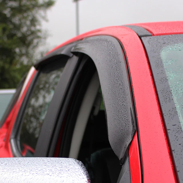 4PCS WIND DEFLECTORS FOR FORD RANGER T6 WILDTRAK T7 T8 DCAB 12-23 RAIN ...