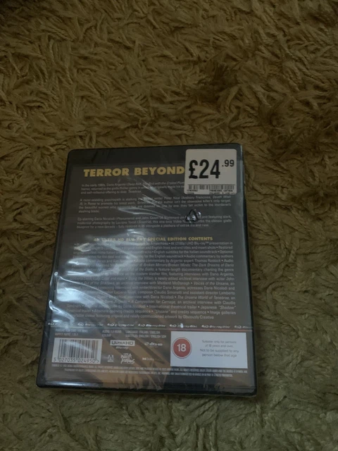 TENEBRAE 4KULTRAHD BLU ray Arrow Video Argento NEW/SEALED £13.00 ...