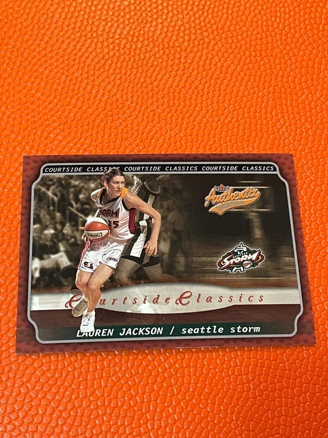 2002 AUTHENTIX WNBA Courtside Classics #7 Lauren Jackson Seattle Storm ...