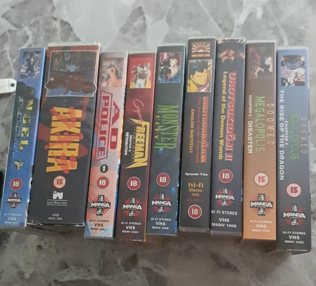 RARE MANGA VHS Bundle X5 VHS Bundle EUR 34,01 - PicClick FR