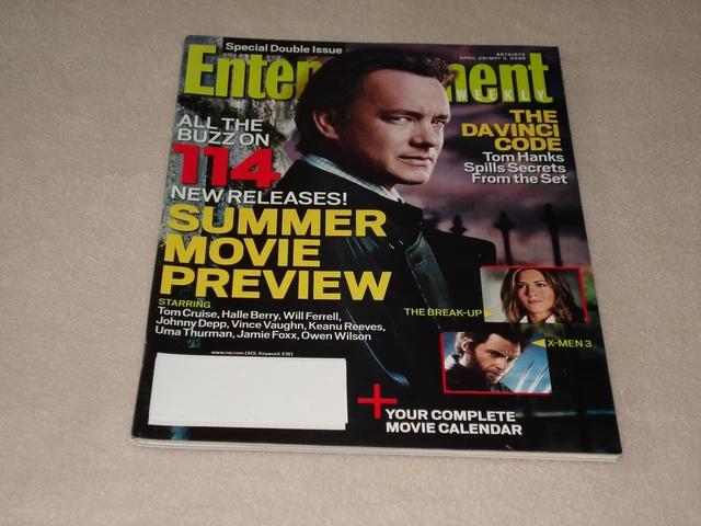 THE DA VINCI CODE * TOM HANKS 2006 ENTERTAINMENT WEEKLY MAGAZINE Summer ...