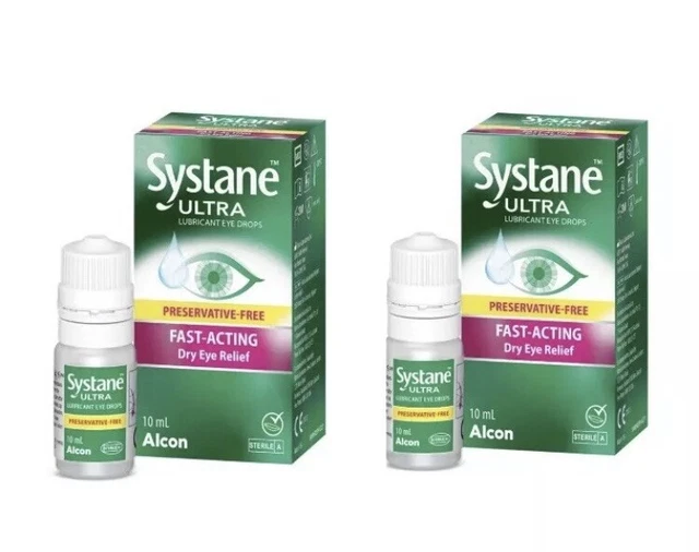 SYSTANE ULTRA Lubricant Eye Drops for Dry Eye Relief 10ml X 2 Exp 2025 ...