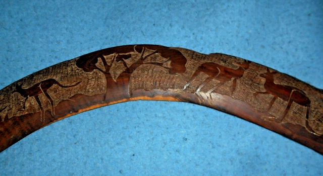 VINTAGE LARGE ABORIGINAL Ceremonial Boomerang Wongi Tribe North West ...
