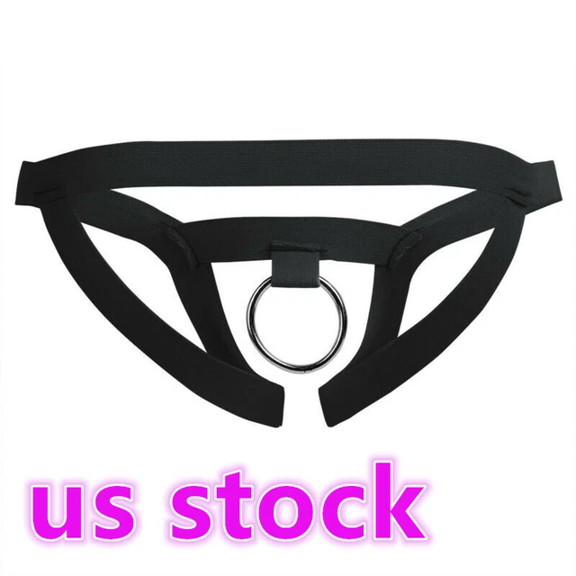 US SEXY MEN Metal O Ring Jockstrap Underwear G String Thong Briefs ...