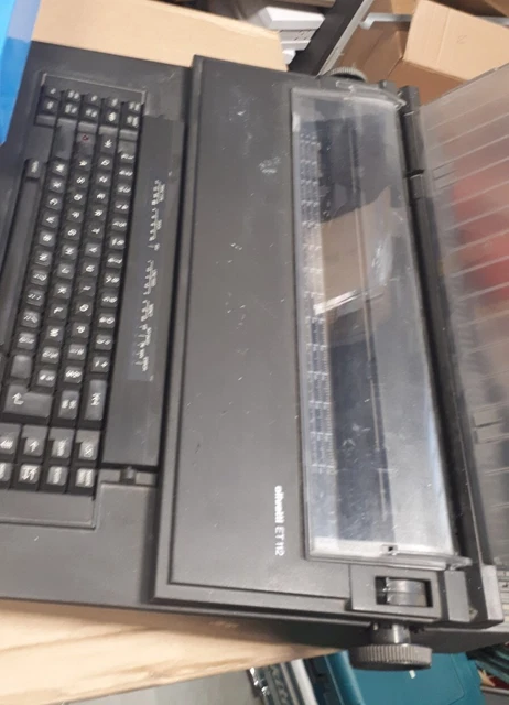 MACCHINA DA SCRIVERE Elettronica Colore Nero Olivetti ET 112 Da Testare ...