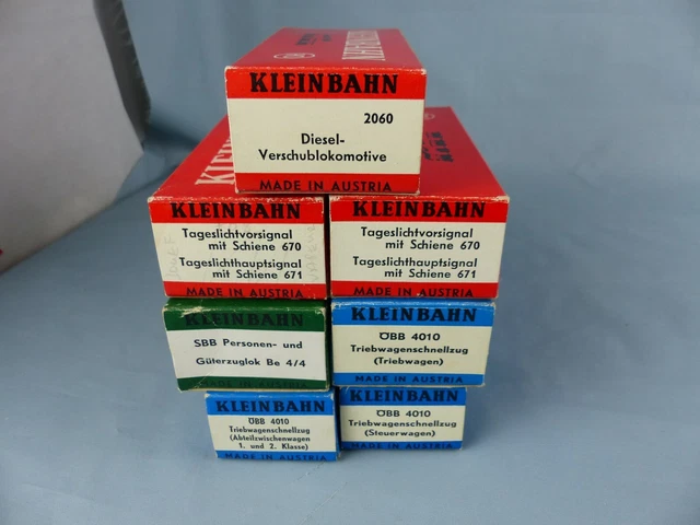 KLEINBAHN HO LOT de 7 boites vides réf 2060 ÖBB 4010 SBB dont une loco ...